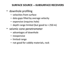 Multichannel analysis of surface waves | PPT