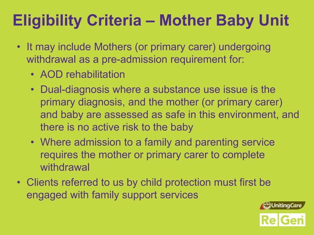 Curran Place Adult & Mother Baby Withdrawal Service (08/06/17) | PPTX ...