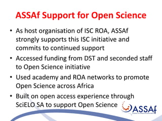 Response of Academies of Science to Open Science/Roseanne Diab | PPTX ...