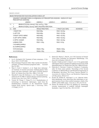 ROSE CASE BRAIN MET SRS | PDF