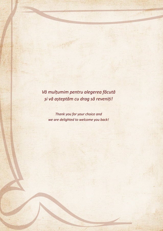 Rosecas - restatuant si terasa - Oradea - Meniu Martie 2019 | PDF