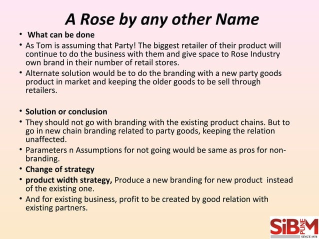 Rose case study | PPT