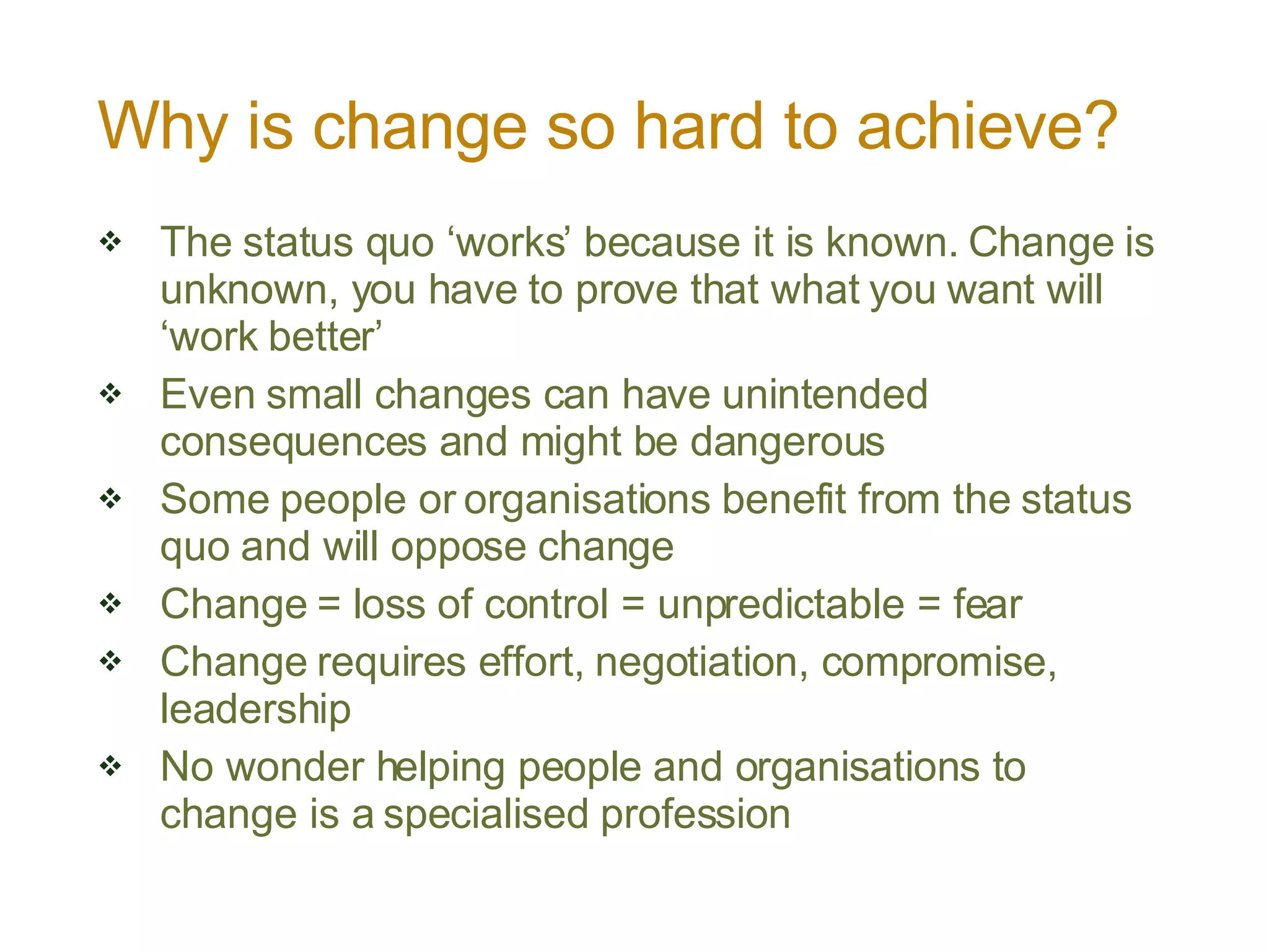 Making change happen | PPT