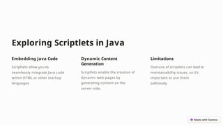 Expression, Scriptlet , Derivatives and Declaration in Java | PPT