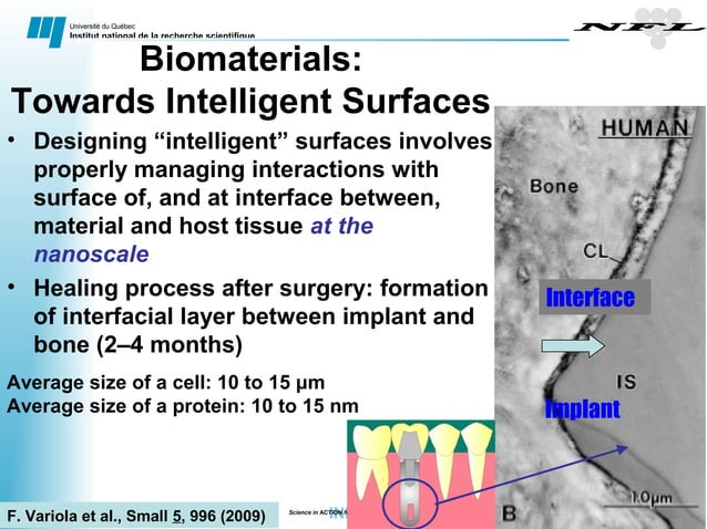 Nanoscale Properties of Biocompatible materials | PPT | Chemistry | Science