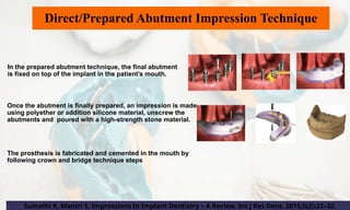 implant IMPRESSION TECHNIQUES WITH OPEN AND CLOSED TRAY | PPTX