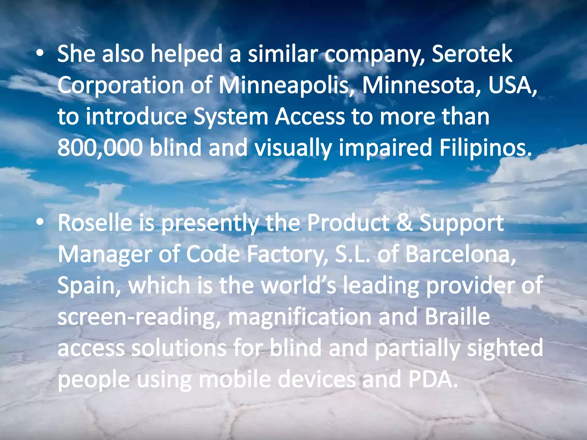 Roselle Ambubuyog as Inspirational person | PPTX