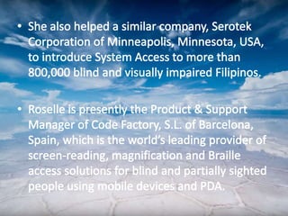 Roselle Ambubuyog as Inspirational person | PPTX