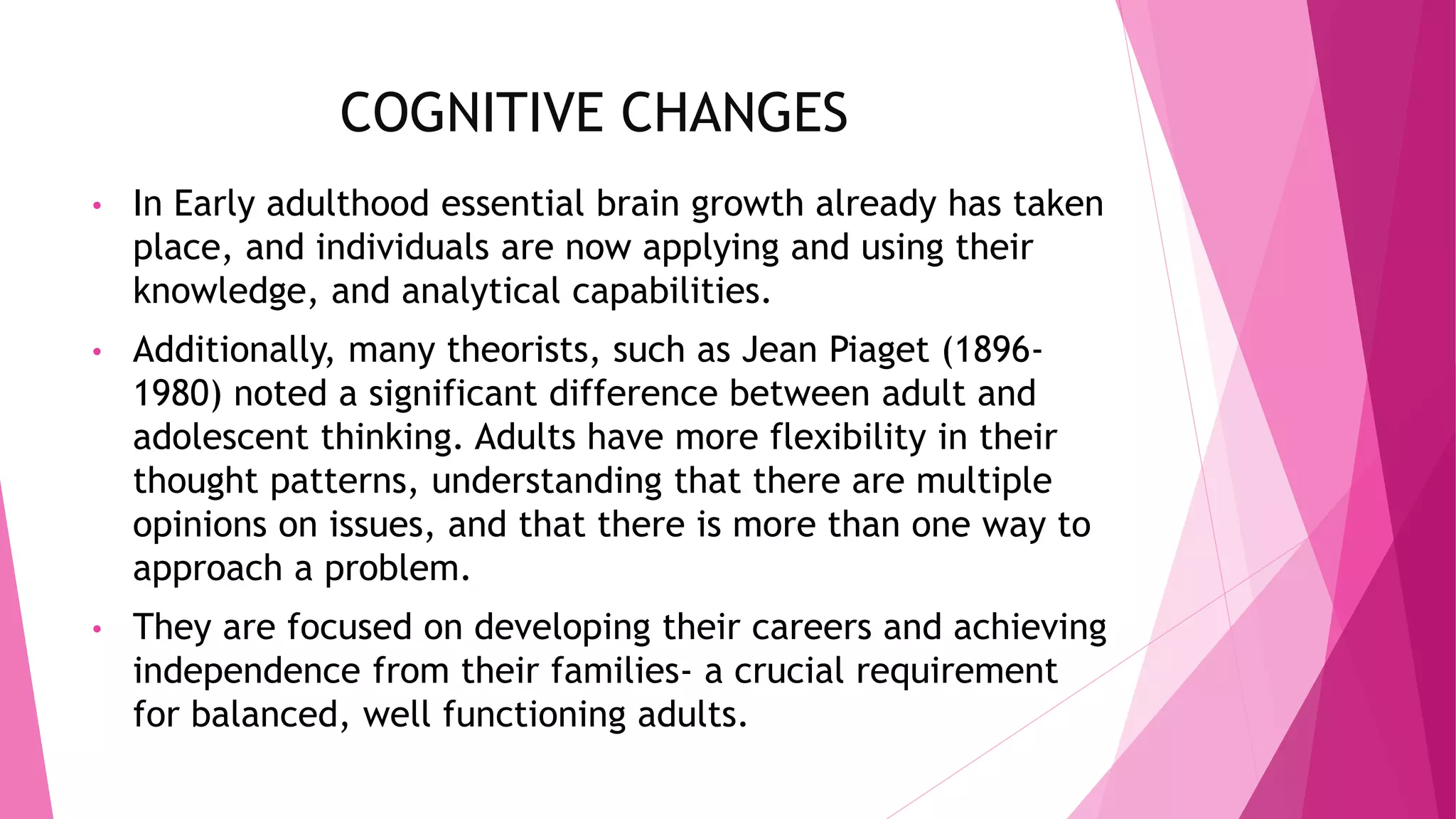 EARLY ADULTHOOD | PPTX
