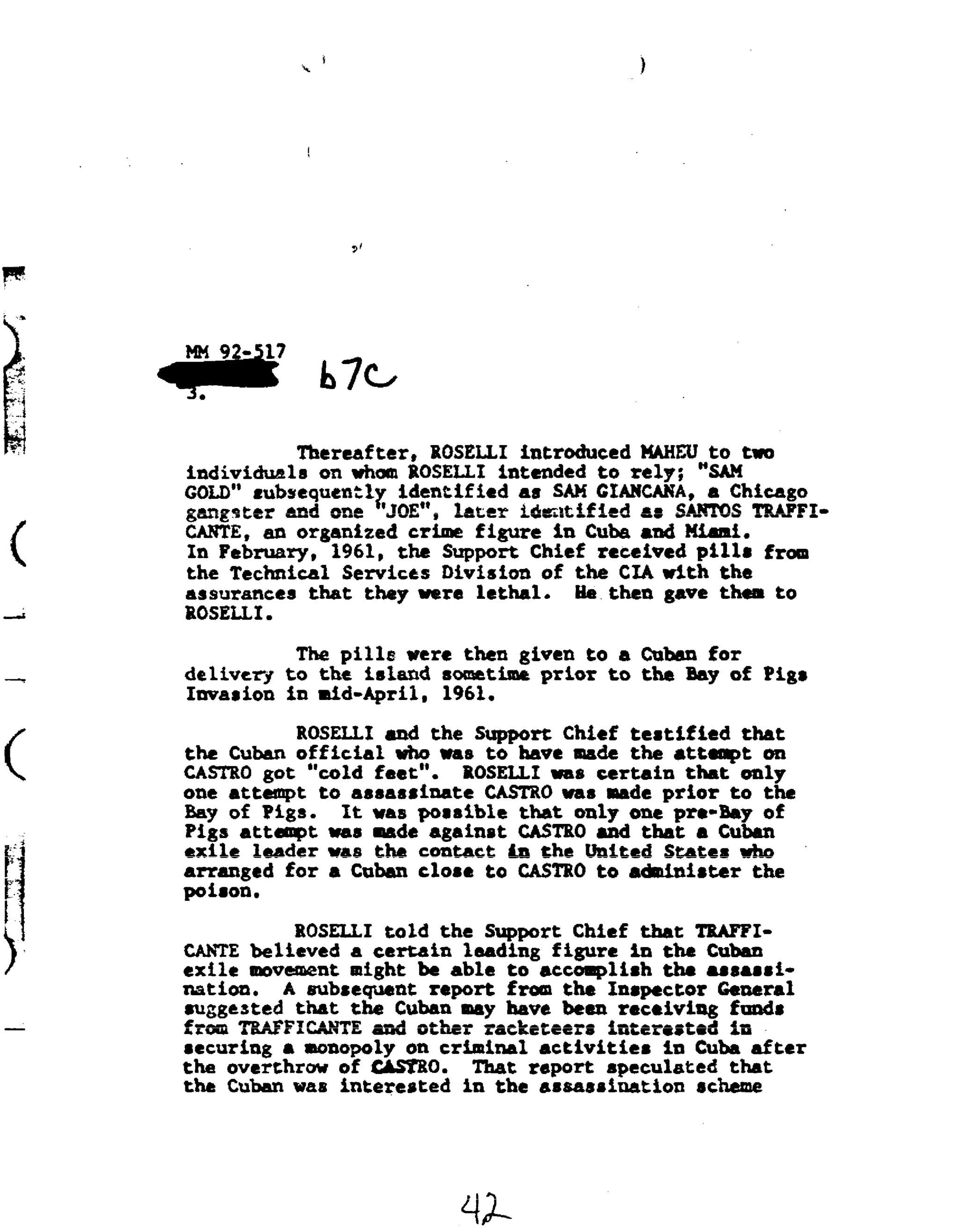 Johnny Roselli dossier | PDF