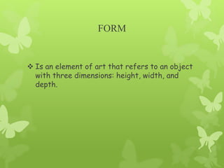 Line, Shape, Form, Space, and Texture | PPT