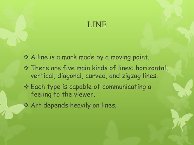 Line, Shape, Form, Space, and Texture | PPT