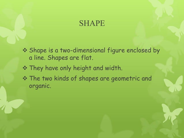 Line, Shape, Form, Space, and Texture | PPT