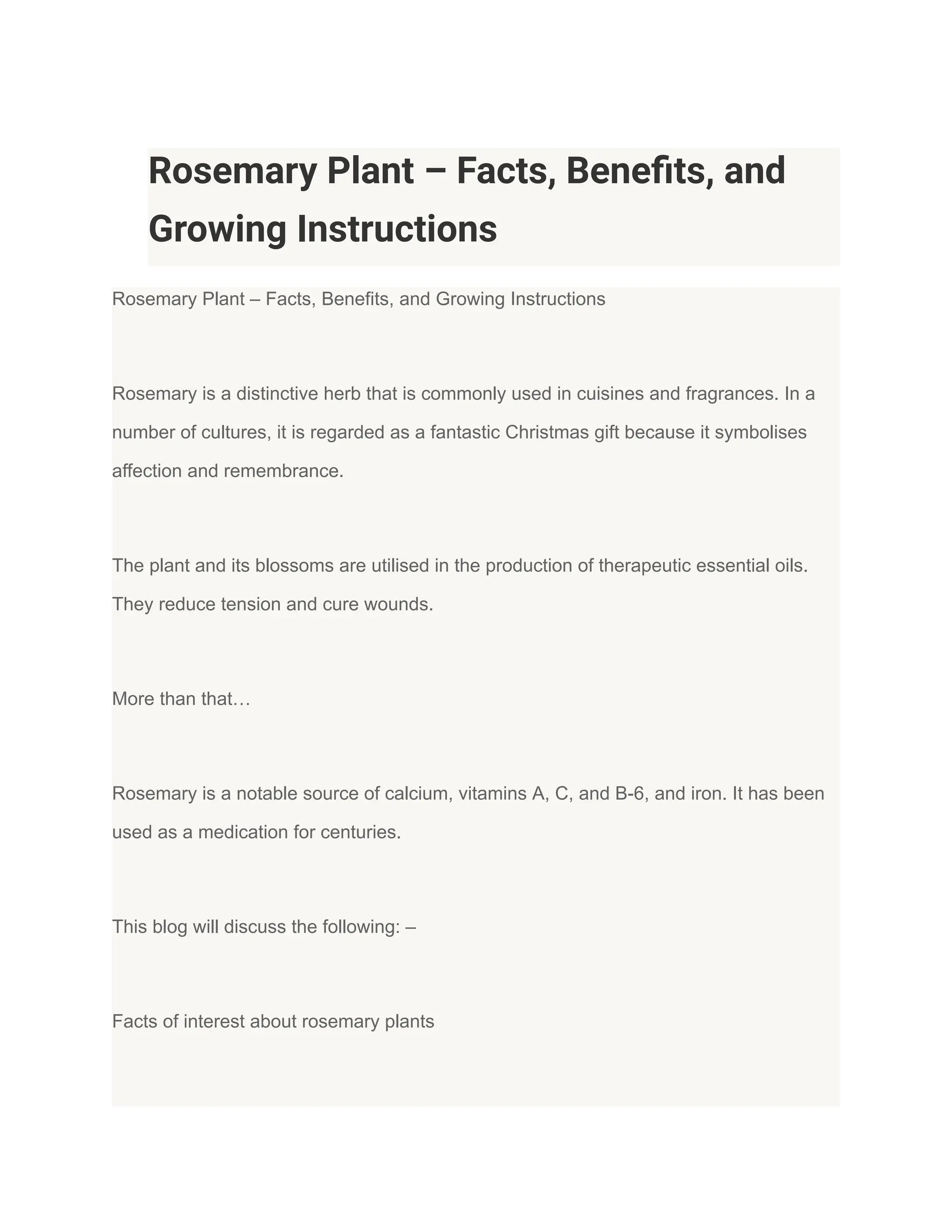 Rosemary Plant – Facts, Benefits, and Growing Instructions.pdf