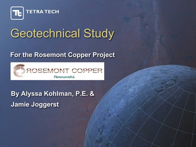 Geotechnical Study | PPT