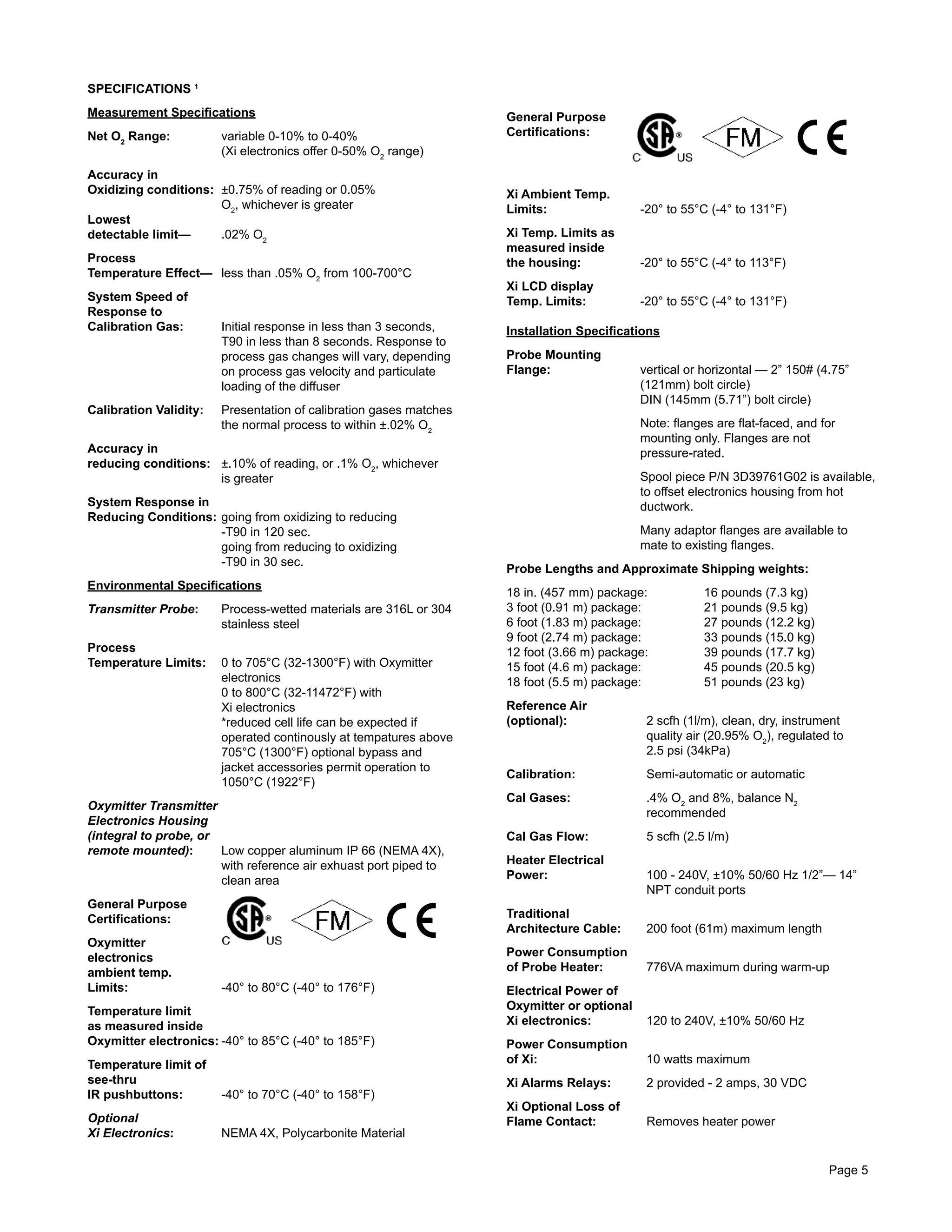 In Situ Oxygen Transmitter For Combustion Monitoring | PDF