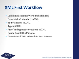 Rosenblum Workflow Choices Introducing XML | PPT
