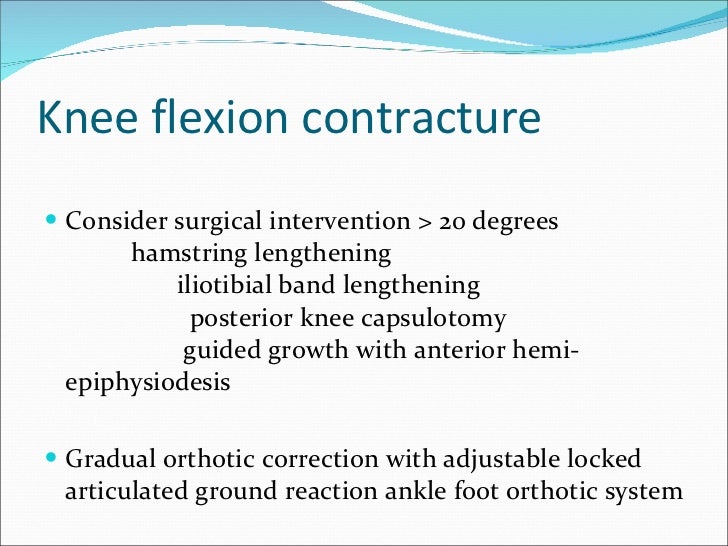 Flexion Contracture