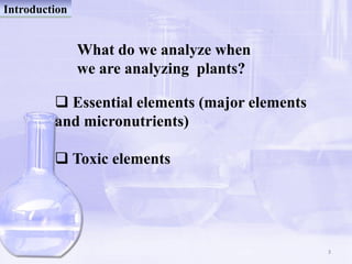 Elemental Analysis of Plant Material | PPT