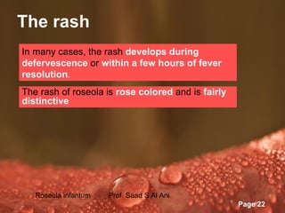 Roseola infantum | PPT