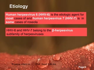 Roseola infantum | PPT