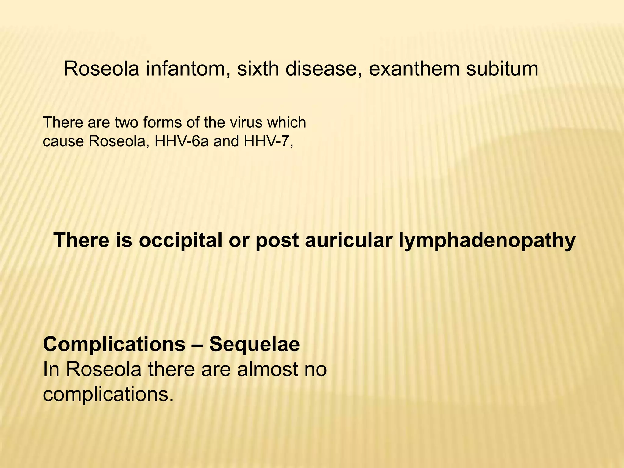 Roseola infantum | PPTX