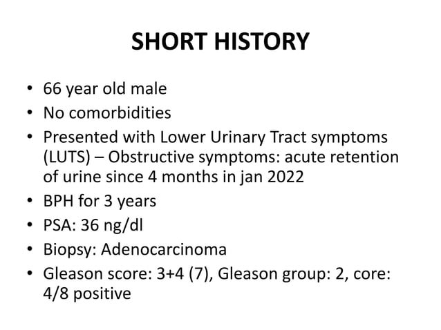 ROSE PROSTATE SBRT.pptx | Endocrine and Metabolic Diseases | Diseases ...