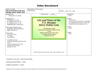 Rose storyboard | PPT