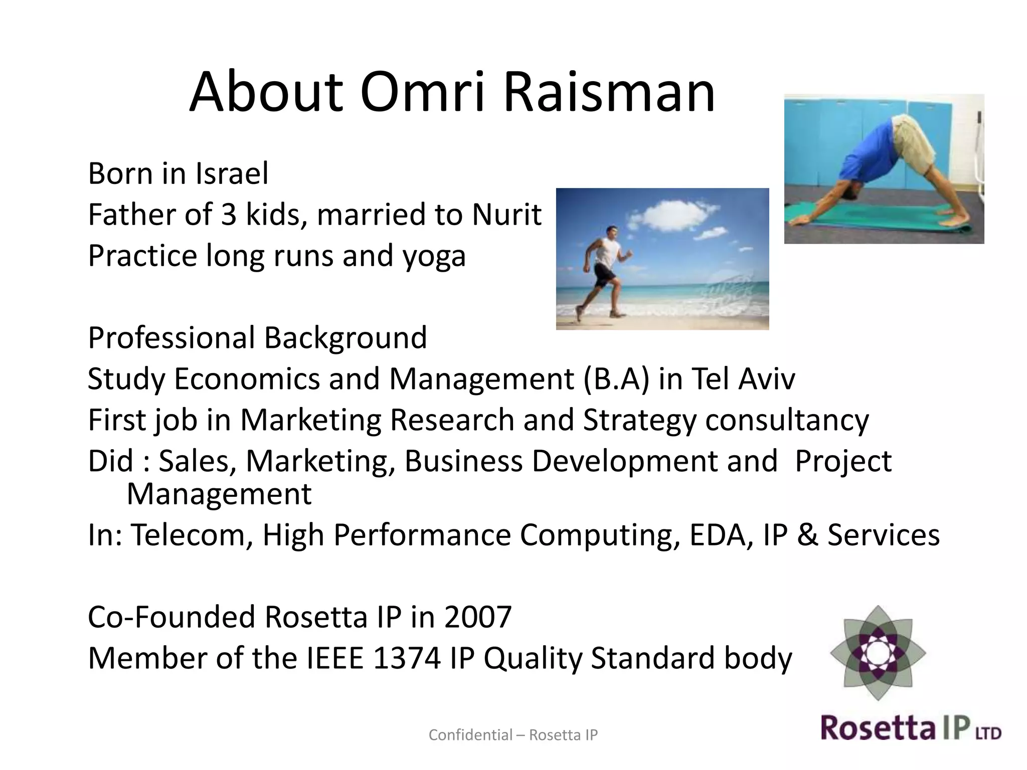 Rosetta ip commercialization panel | PPTX | Computing | Technology & Computing