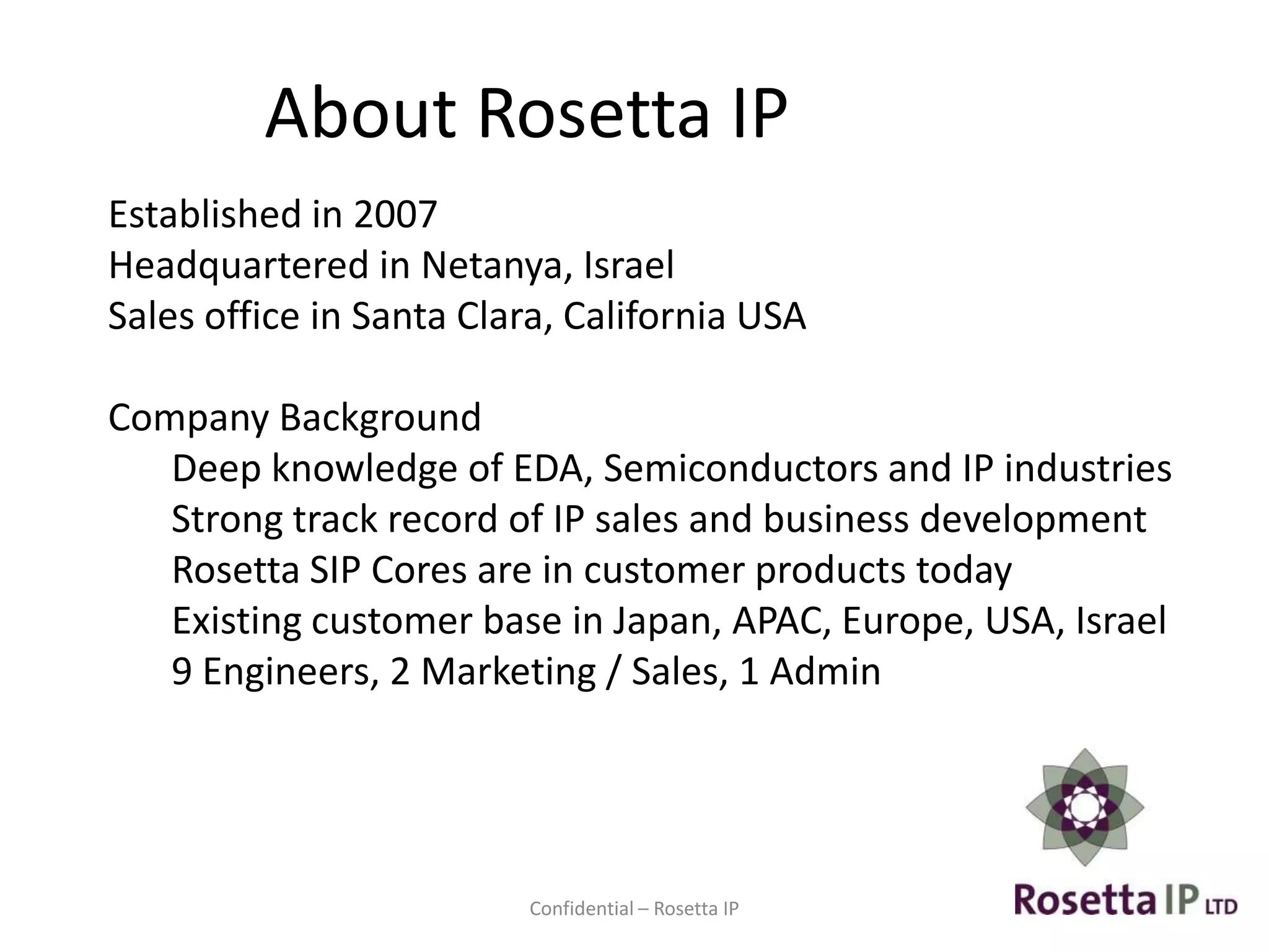 Rosetta ip commercialization panel | PPTX | Computing | Technology ...