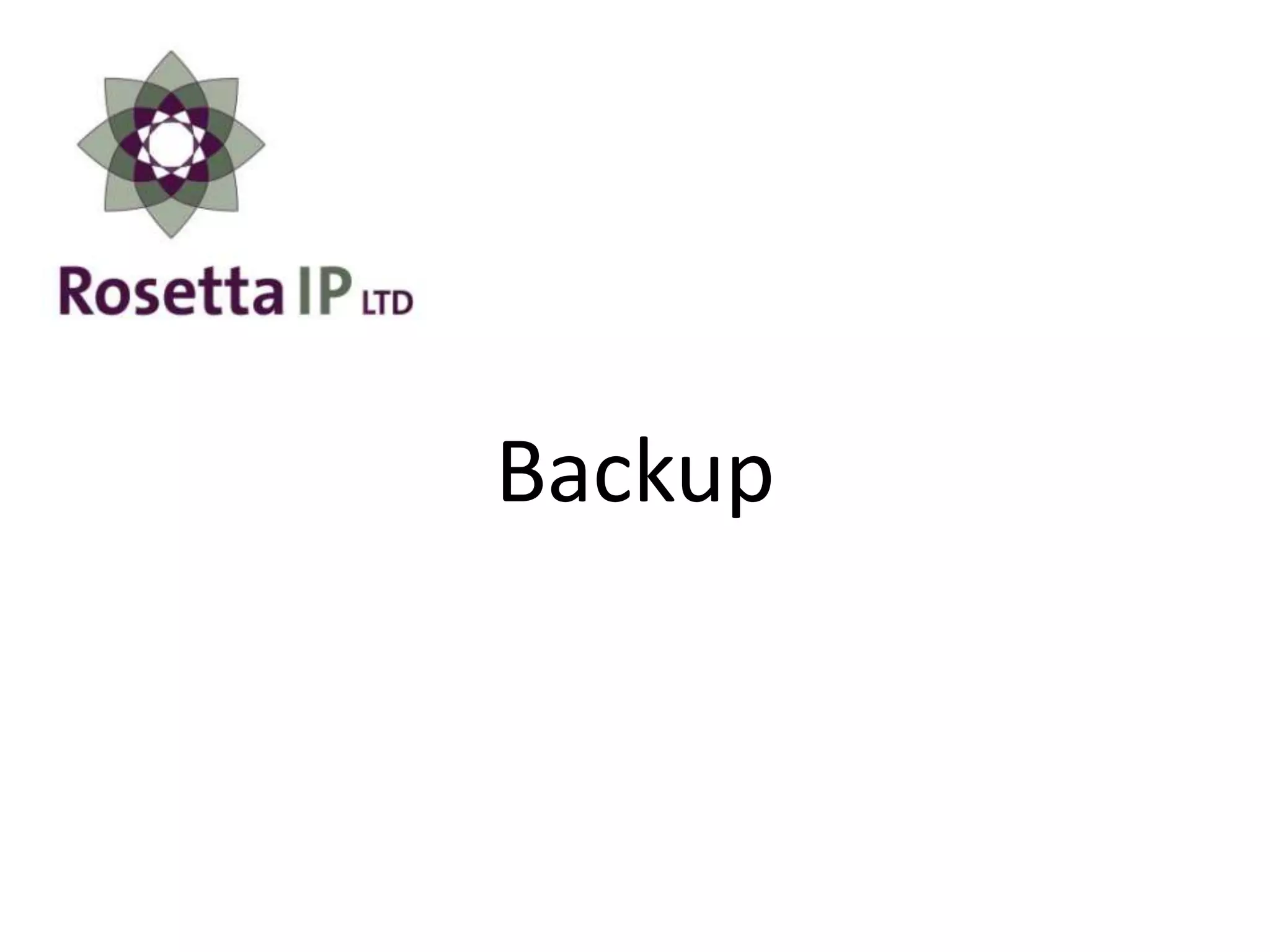 Rosetta ip commercialization panel | PPTX | Computing | Technology & Computing