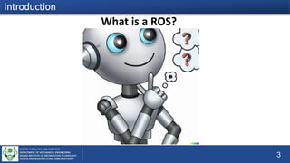 Robot Simulation and Control Using ROS | PPTX
