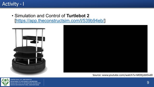 Robot Simulation and Control Using ROS | PPTX