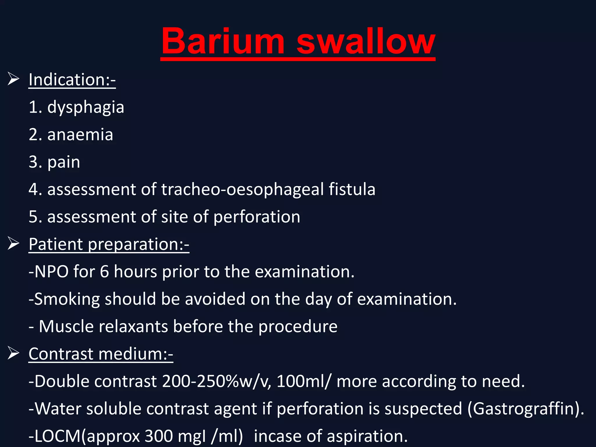 Barium series | PPTX