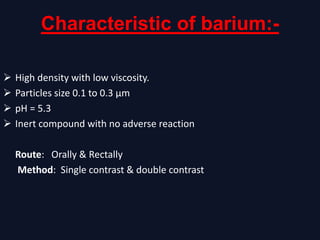 Barium series | PPTX