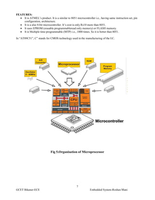Training Report on Embedded System | PDF