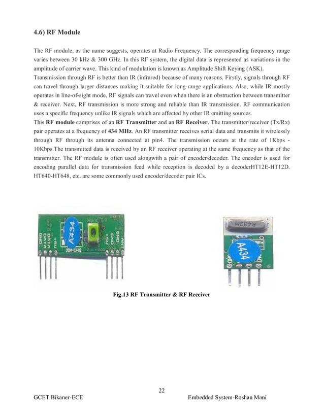 Training Report on Embedded System | PDF