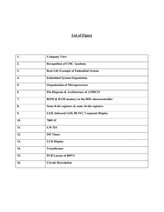 Training Report on Embedded System | PDF