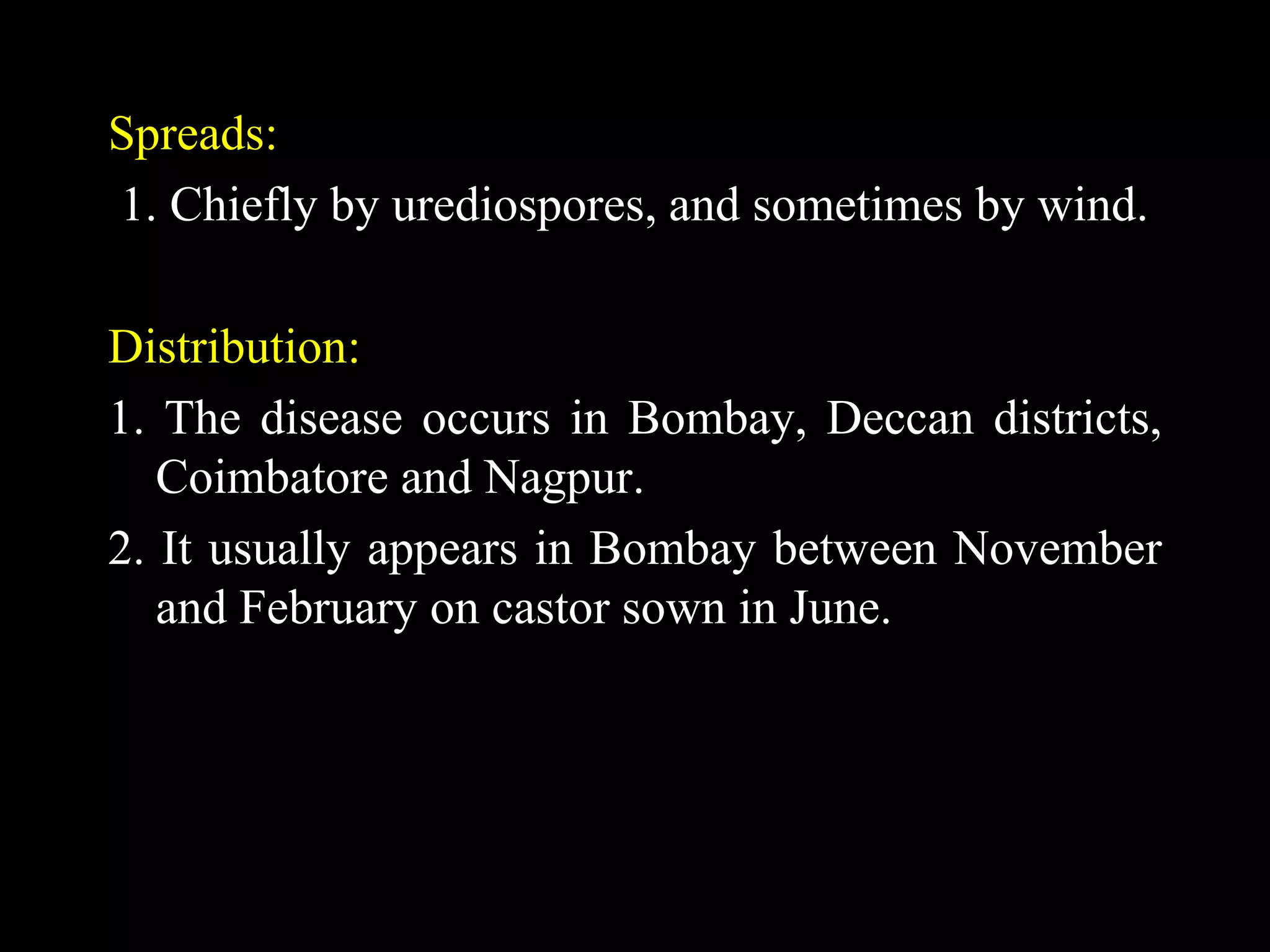 CASTOR SEEDLING BLIGHT ,CASTOR RUST | PPTX