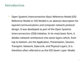 osi refrence model presentation in computer network | PPT