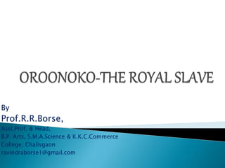 Oroonoko | PPT