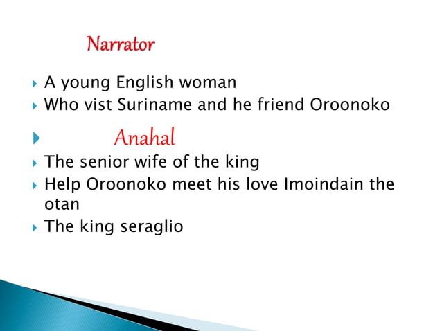 Oroonoko | PPT