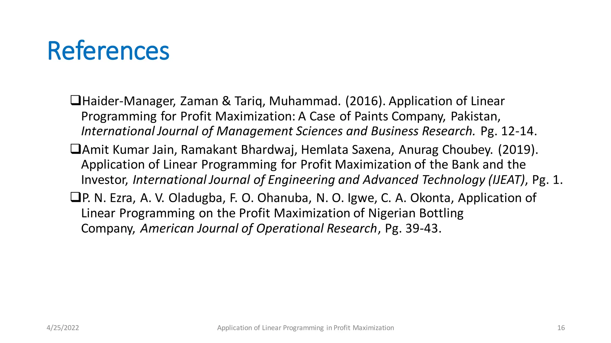 Roshan project - Linear prog fourth year project Slides.pdf