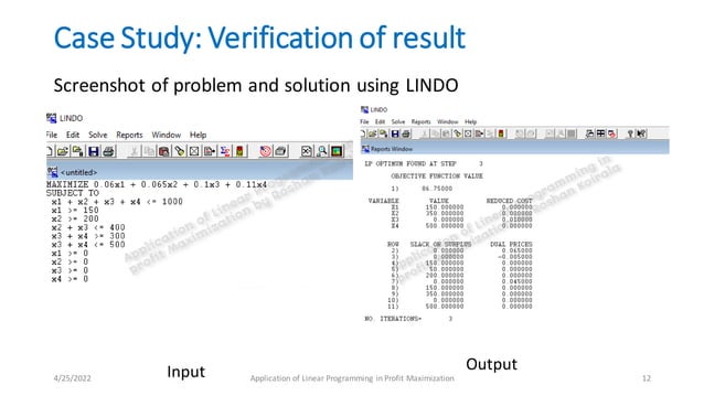 Roshan project - Linear prog fourth year project Slides.pdf