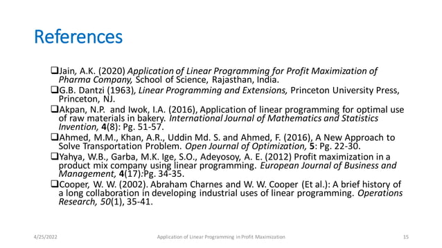 Roshan project - Linear prog fourth year project Slides.pdf