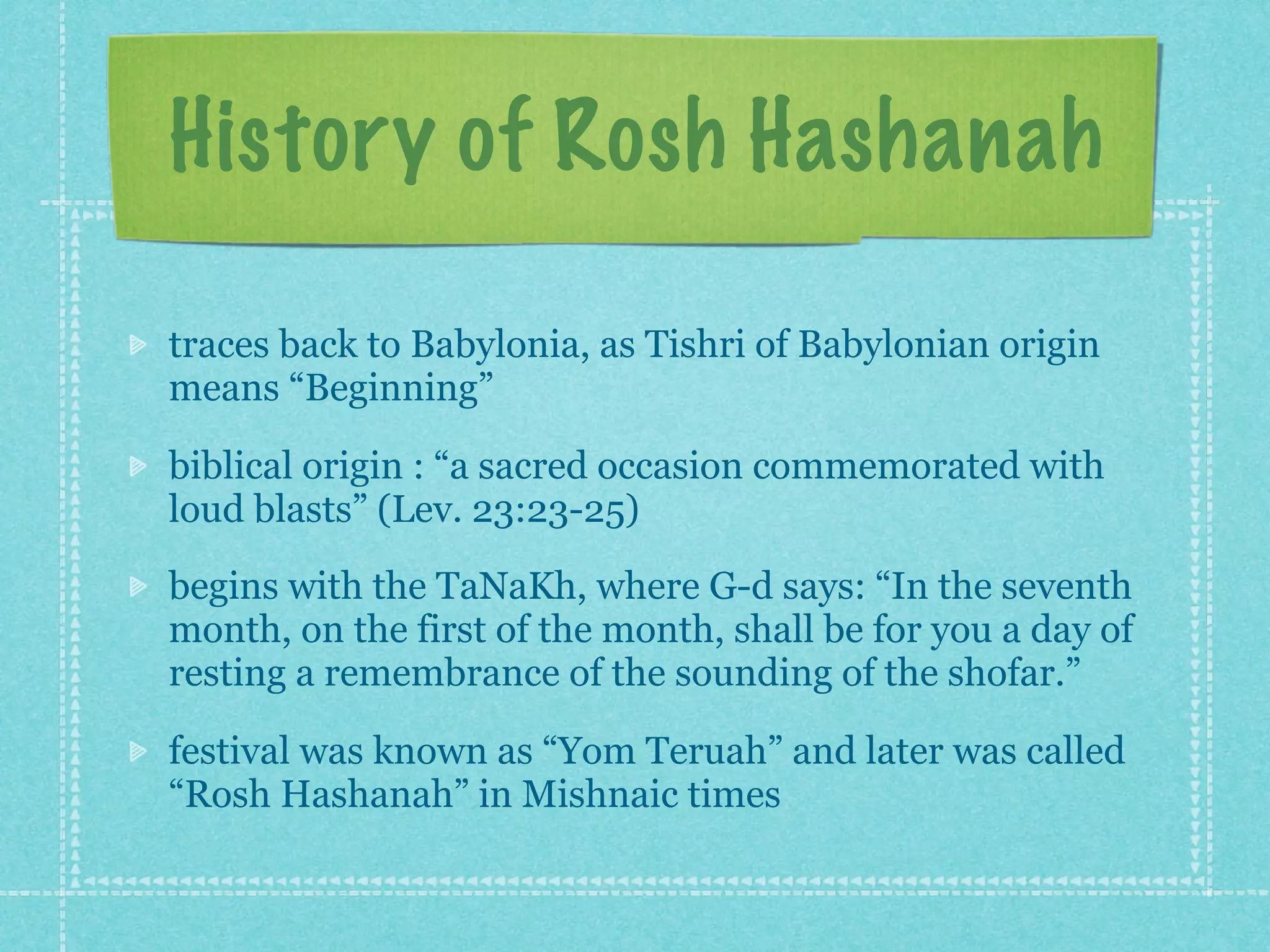 Rosh Hashanah & Yom Kippur | KEY