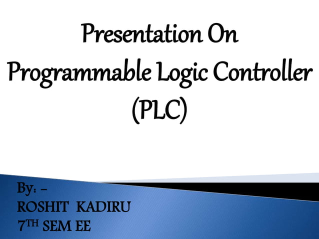 Plc example presentation | PPTX | Computer Peripherals | Computing