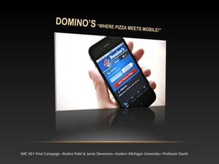 Roshni and jamies imc 631 powerpoint presentation (1) | PPT