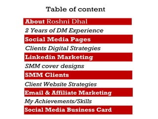 Roshni dhal portfolio | PDF