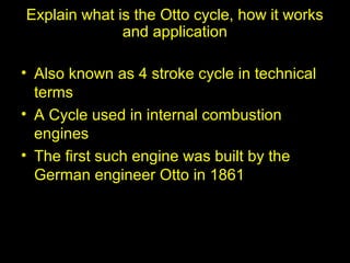 THE OTTO ENGINE Roshni rajput BSC I | PPT